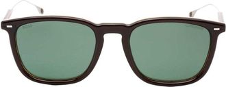 HUGO BOSS Mit Streifen-Sonnenbrille f&uuml;r Herren (Braun)