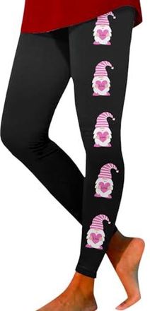 Generic Legging de yoga pour femme 4 saisons imprim&eacute; pour la Saint-Valentin 2026, rose, XXL