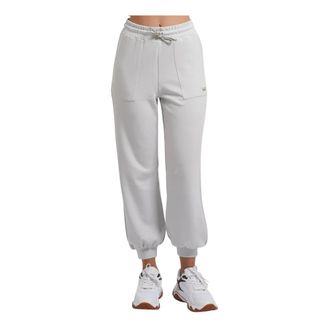 Emporio Armani Track Pants mit Logo-Plakette und Kordelzug - - Trousers - Damen - Grau - XL
