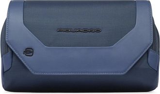 Piquadro unisex, Sacs, Bleu, Taille: ONE Size Sac Banane en Tissu et Cuir