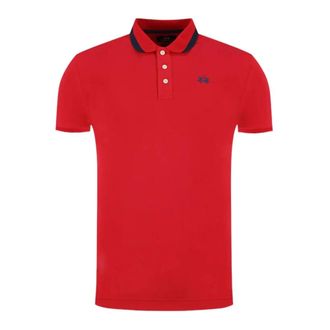 La Martina Rotes Polo Shirt Pmp006Pk00106008 - - Tops - Herren - Rot - S