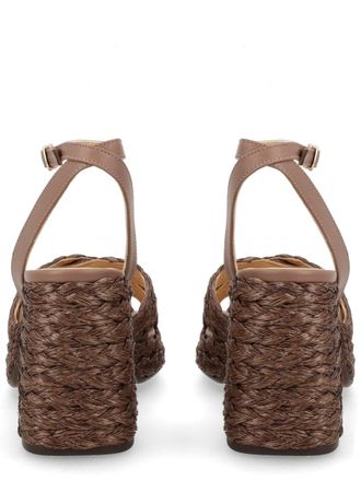 Castaner Raffia Sandals - Brown