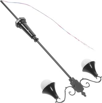 Lurrose Maßstab Schwarz Weißlicht Stabile Realistische DIY Sandtisch Landschaft Lampe Langlebiges Material Dekoratives Zubehör für Puppenhäuser und Architektu