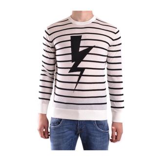 Neil Barrett Gestreifter Strick f&uuml;r M&auml;nner - - Knitwear - Herren - Mehrfarbig - XL