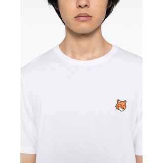 Maison Kitsun&eacute; Crew Neck Cotton T-Shirt - White