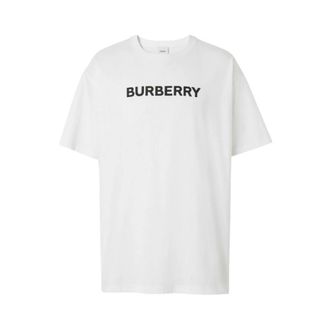 Burberry Logo Print Oversized T-shirt - - Tops - Herren - Wei&szlig; - 2XS