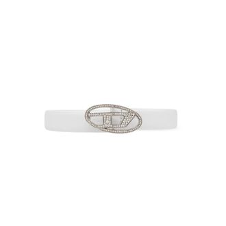 Diesel Belt B-1Dr Strass - - Accessories - Damen - Wei&szlig; - 85 CM