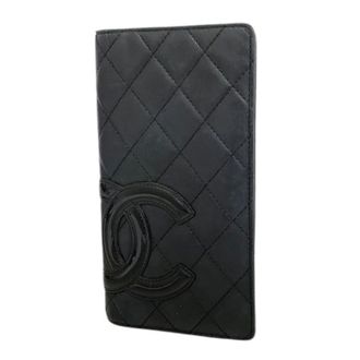 Chanel unisex, Pre-owned, Noir, Taille: ONE Size Pre-owned Portefeuille long (bi-fold)
