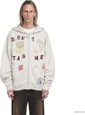 Miharayasuhiro Kids Doodle Zip-Up Hoodie