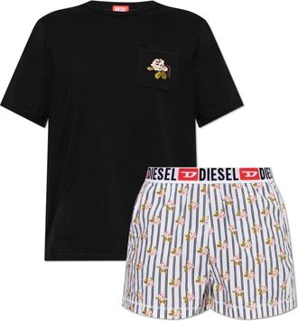 Diesel Homme, V&ecirc;tements de nuit et de d&eacute;tente, Noir, Taille: XL Kit-Jack-D-Core Ensemble Pyjama Deux Pi&egrave;ces