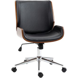 Vinsetto Vinsetto - B&uuml;rostuhl mit Wippfunktion, Ergonomischer Computerstuhl, H&ouml;henverstellbarer Schreibtischstuhl, Drehstuhl f&uuml;r Arbeitszimmer, bis 120 kg