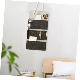 Valiclud Aufbewahrungstasche Filz Hängender Organizer Für Wand Und Tür Platzsparende Schranktasche Mit Vielseitigen Fächern Für Schlüssel Und Smartphone