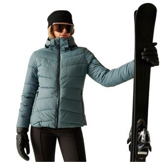 Dare 2B Glacier Skijacke f&uuml;r Damen wasserdichtes und atmungsaktives Gewebe, Farbe:Element Grey, Gr&ouml;&szlig;e:46