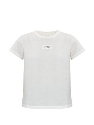 Maison Margiela T-shirt en coton avec logo Mm6 Maison Margiela