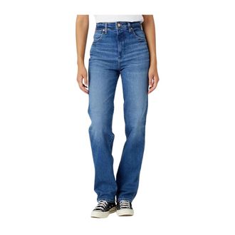 Wrangler Femme, Jeans, Bleu, Taille: W29 L32 Jean Droit Mom