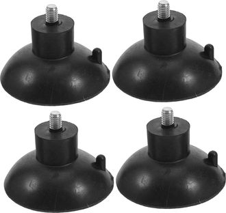 NUOBESTY 4 Stück Teiliges Schwerlast Gummifüße mit Gewinde rutschfest Vibrationsdämpfend Erweiterte Bodenschutz Pads für Möbel Maschinen Stühle und Schränke Ei