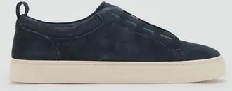 Mango Baskets en cuir su&eacute;d&eacute; avec semelle Vibram bleu marine - Homme - 40 - MANGO MAN