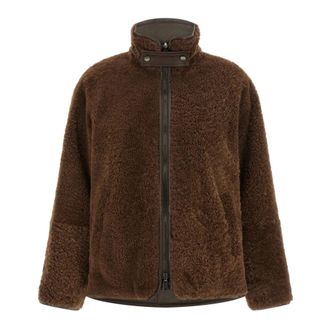 Brunello Cucinelli Fellimitat-Wendejacke - - Jackets - Damen - Braun - XS