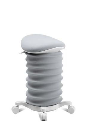 Topstar Sitness 4D mit Rollen - AGR-Zertifiziert Dynamischer Sitzhocker Papyrus - grau Stoff HI8, ergonomischer Bürohocker - höhenverstellbar - stärkt den Rüc