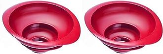 Westmark 2 Einmach-/Marmeladen-Trichter, Trichter-Set, Einfüllstutzen-Durchmesser: 4,2/7,5 cm, Kunststoff, Rot, 11552270 (Packung mit 2)