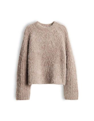 OPUS Strickpullover Pontes aus flauschigem Strick Gerade Form mit Raglan&auml;rmeln und lockerem Schnitt
