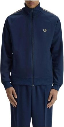 Fred Perry Homme, Sweatshirts et sweats &agrave; capuche, Bleu, Taille: XL Veste zipp&eacute;e