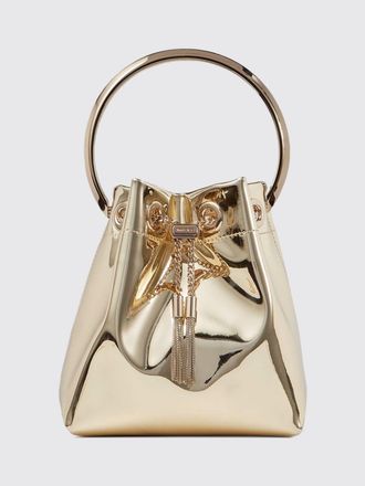 Jimmy Choo London Mini sac seau Bon Bon en tissu miroir avec anse rigide