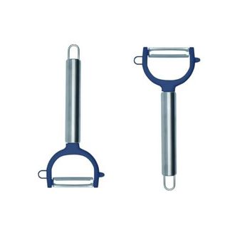 Fackelmann Fackelmann 9341150 2 St&uuml;ck Gem&uuml;sesch&auml;ler, Gem&uuml;sesch&auml;ler, Sch&auml;ler, Sch&auml;ler, Edelstahl, Kunststoff, Blau, 17,4 x 6,7 x 4,5 cm