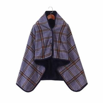 Generic Poncho Femme Hiver Chaud Chale Femme Hiver Chaud Cape Femme Pour la ville Ch&acirc;le Flanelle Doux Style Japonais Portable Couverture Cosy Maison