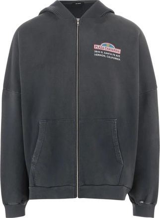 Willy Chavarria Plaza Zip Hooligan Hoodie - - Sweatshirts & Hoodies - Herren - Grau - M