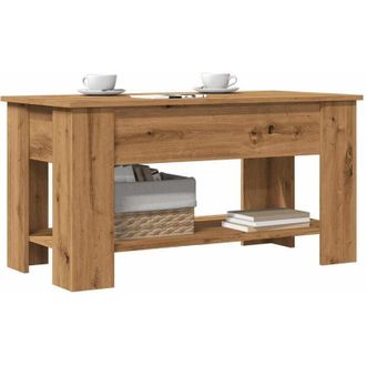 vidaXL vidaXL Table basse ch&ecirc;ne artisanal 101x49x52 cm bois ding&eacute;nierie