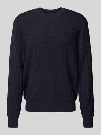 A|X Armani Exchange Strickpullover mit gerippten Abschlüssen