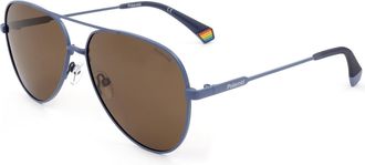 Polaroid Pld 6187/s MVU/HE AZURE Sunglasses Unisex Steel, Standard, 60