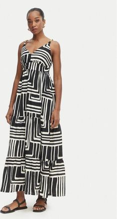 iconique Sommerkleid Cote DAzur IC26-109 Schwarz Relaxed Fit