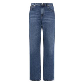 Billionaire Boys Club Relaxed Fit Jeans mit Lederdetails - - Jeans - Herren - Blau - W38