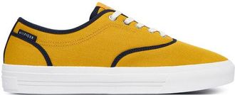 Tommy Hilfiger Sneakers aus Stoff Th Vulc Cup Long Lace Canvas FM0FM05874 Gelb
