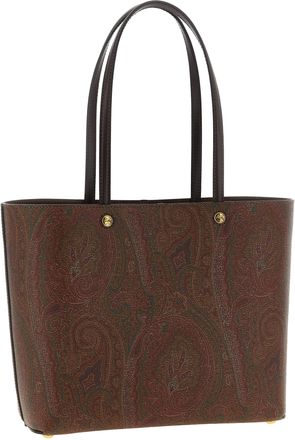 Etro Womens Brown Cotton Tote Bag