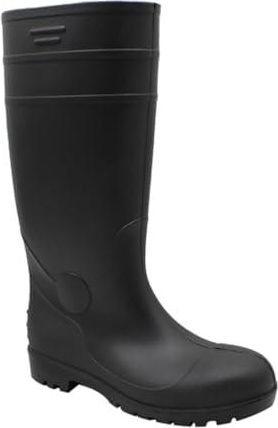 BESPORTBLE Pluie Homme Hautes Étanches Pvc Avec Embout Acier Sécurité Antidérapantes Résistantes Aux Produits Agricoles Adaptées Travail Et Usage