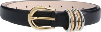 D&eacute;hanche Leather Belt Hollyhock