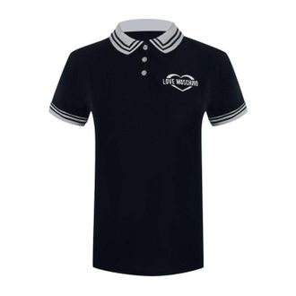 Love Moschino Poloshirt f&uuml;r Herren, Baumwolle (Dunkles Marineblau)