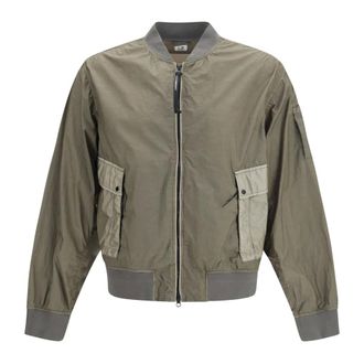C.P. Company C.p. Company - Veste Bombe Bi-TM &agrave; Lentes Mixtes - Homme - Vestes - Vert - Taille: M