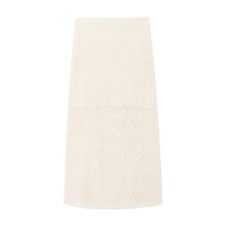 Zadig&Voltaire Femme, Jupes, Beige, Taille: 40/42 FR Soly Colin Punto Midi Skirt