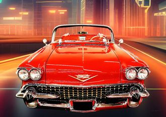 Calvendo Poster 84,1 x 59,4 cm Querformat 1958 Cadillac Eldorado Biarritz Convertible| Bilder, Kunstdruck, Wandbild, Wanddeko, Prints ohne Rahmen