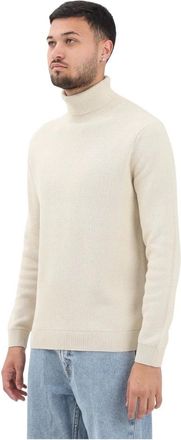 Selected Homme, Pulls, Beige, Taille: M Pull Col Roul&eacute;