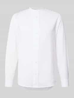 Only & Sons Slim Fit Freizeithemd aus Baumwoll-Leinen-Mix Modell CAIDEN