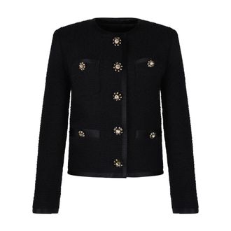 Dolce & Gabbana Femme, Vestes, Noir, Taille: 34 FR Veste Tricot&eacute;e