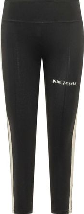 Palm Angels Femme, Pantalons, Noir, Taille: 38 FR Logo Track Leggings