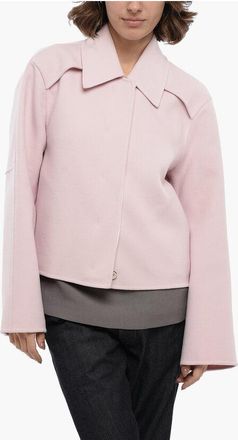 Jil Sander Wool Short Coat with Concealed Buttoning size 44