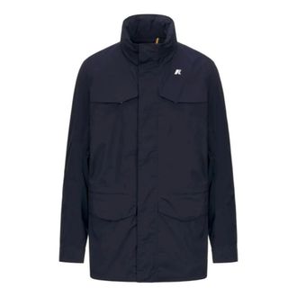 K-Way Manuel Stretch Nylon Jersey - - Jackets - Herren - Blau - XL