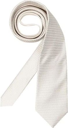 Ascot Herren Krawatte weiß unifarben